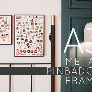 Pin Badge Display Metal-frame Enamel Pin Display Box for - Etsy