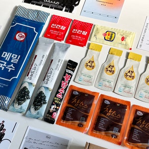 BTS Jungkook's Noodle Kit, DIY Perilla Oil Makguksu, Korean Buldak Recipe From JK - Etsy