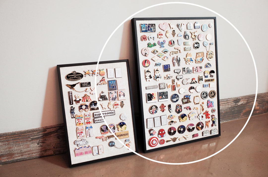 Pin Badge Display Metal-frame Enamel Pin Display Box for - Etsy