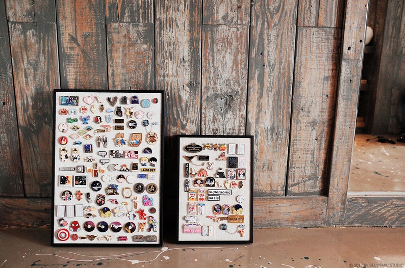 Pin Badge Display Metal-frame Enamel Pin Display Box for - Etsy