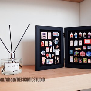 Table Top Pin Board – Enamel Pin Display Frame, Badge Organizer, No ...
