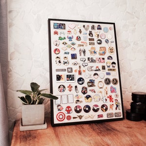 Pin Badge Display Metal-frame Enamel Pin Display Box for | Etsy Canada