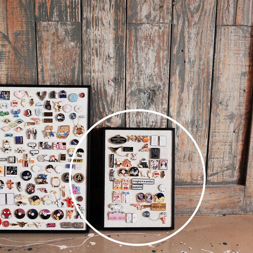 Pin Badge Display Metal-frame Enamel Pin Display Box for - Etsy Canada