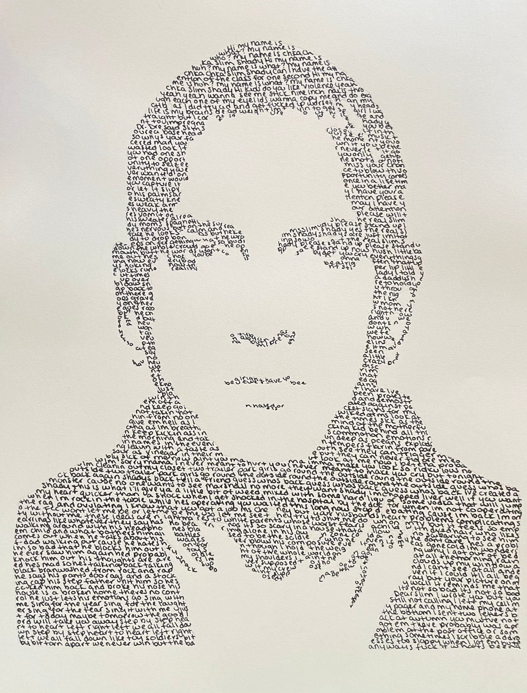 Eminem Lyric Art - Etsy