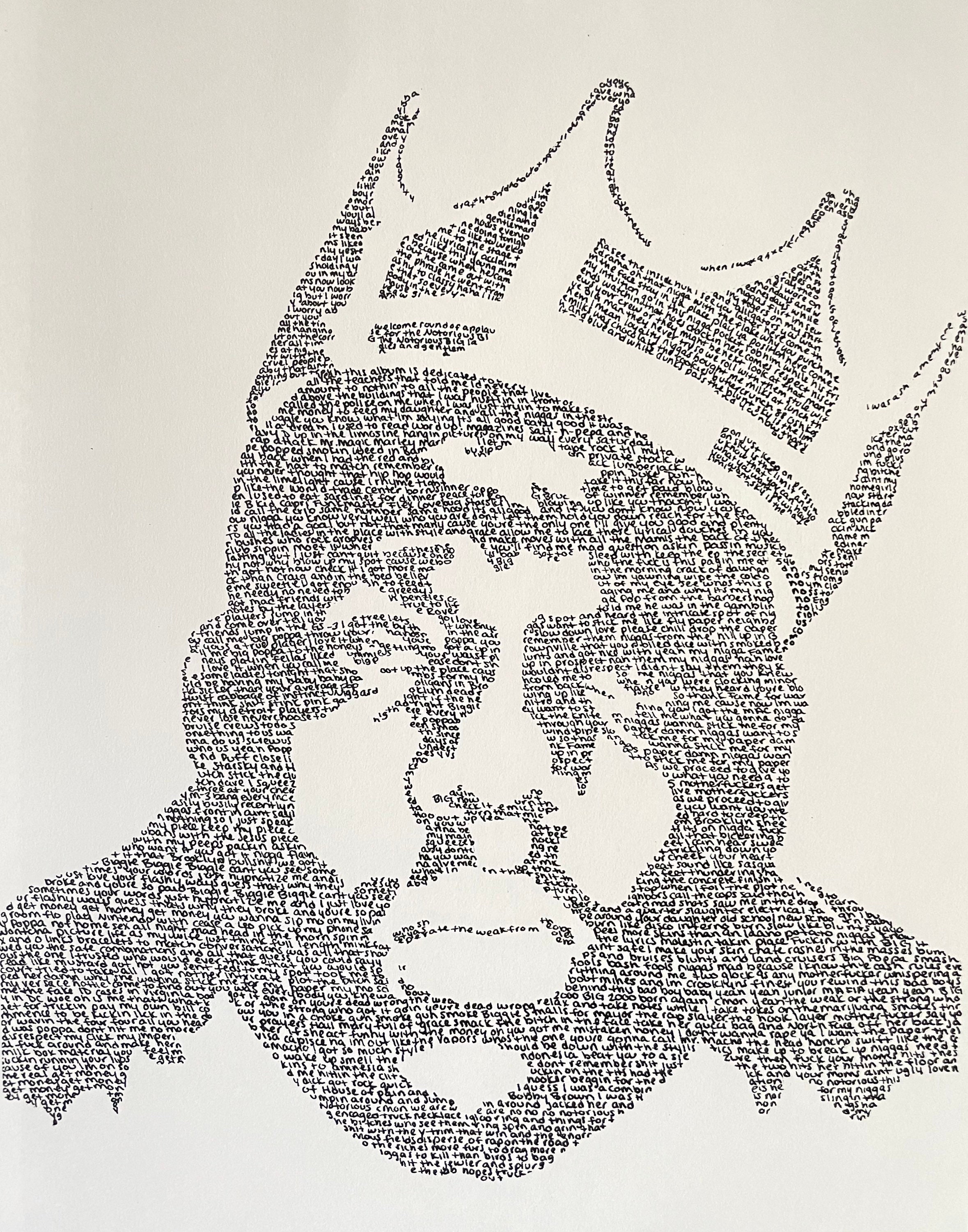 Notorious B.I.G. Lyric Art - Etsy