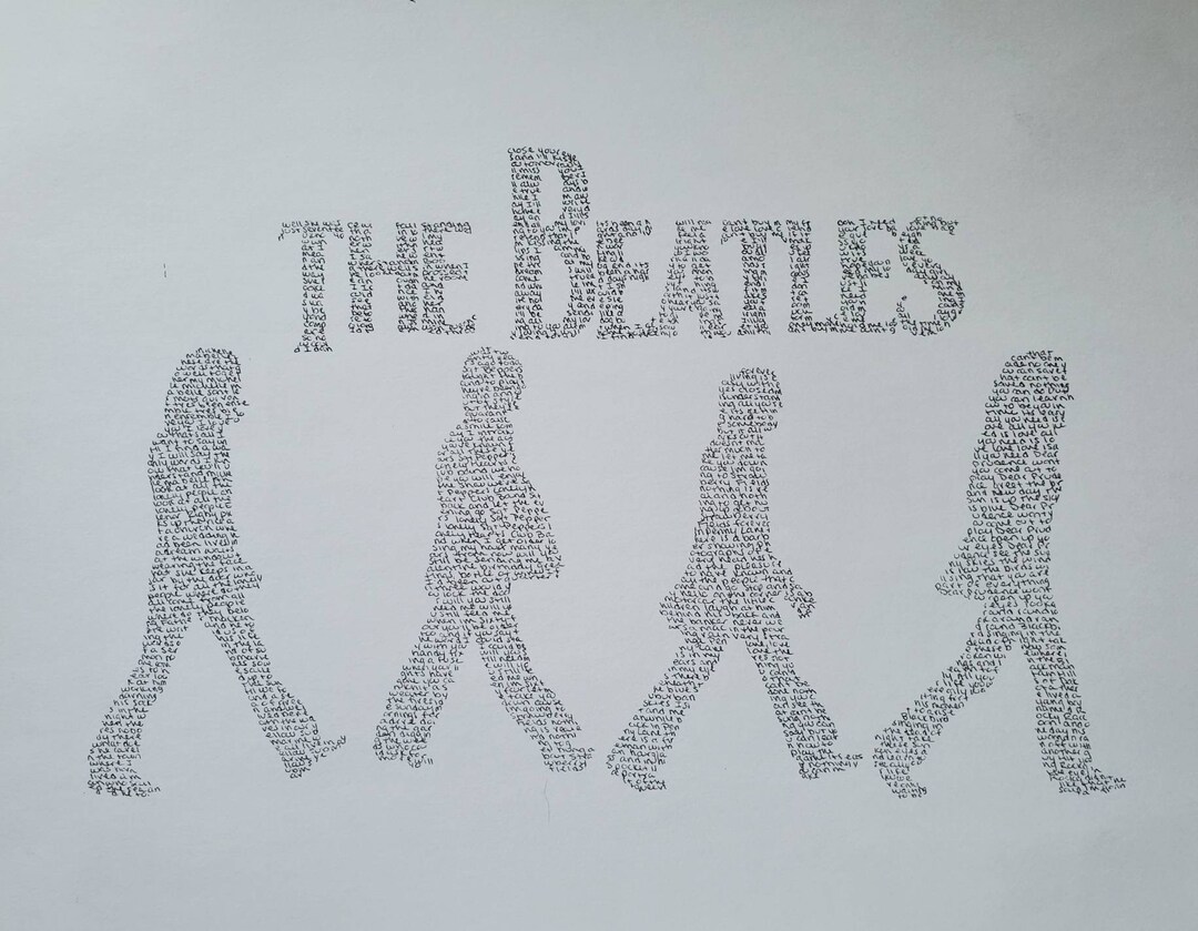 Beatles Lyrics Art - Etsy