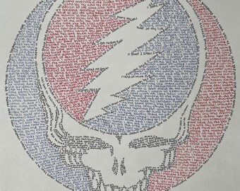 Grateful Dead Ripple Song Lyric Art - Etsy