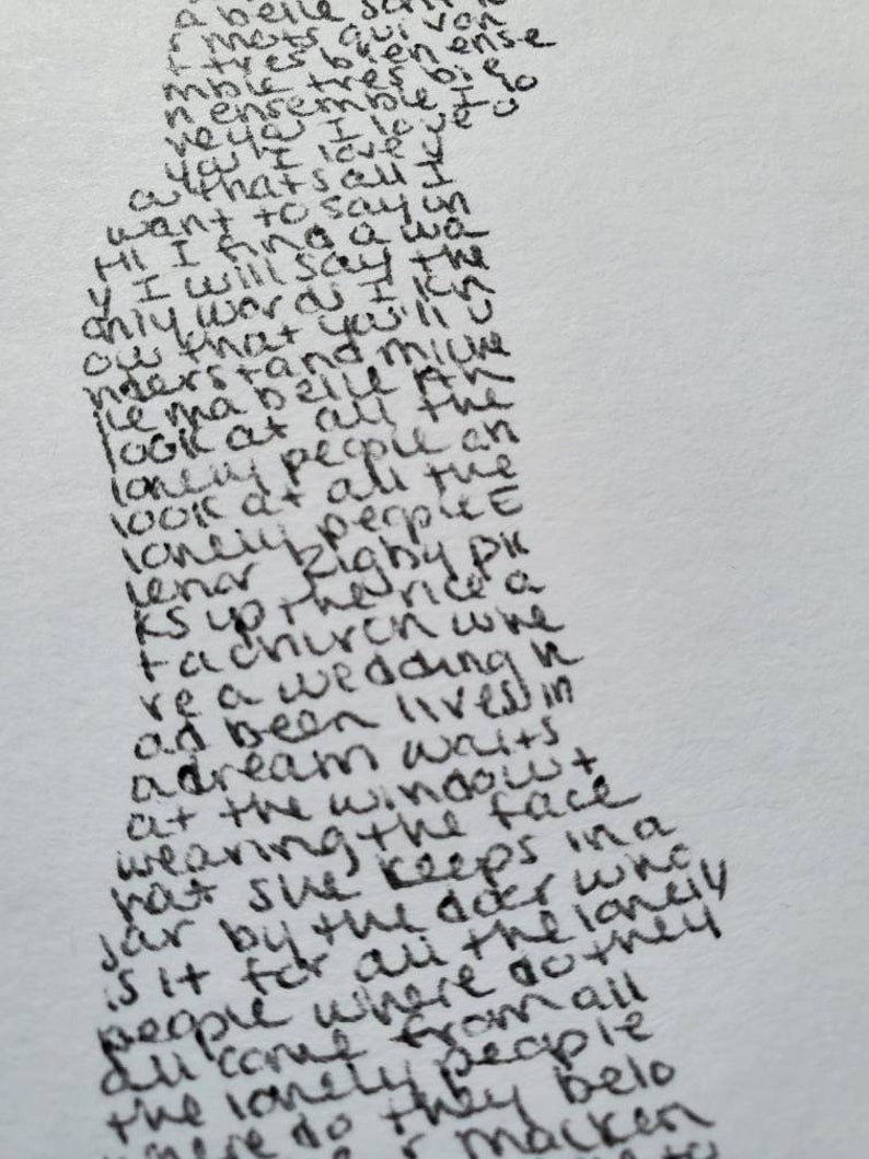 Beatles Lyrics Art - Etsy