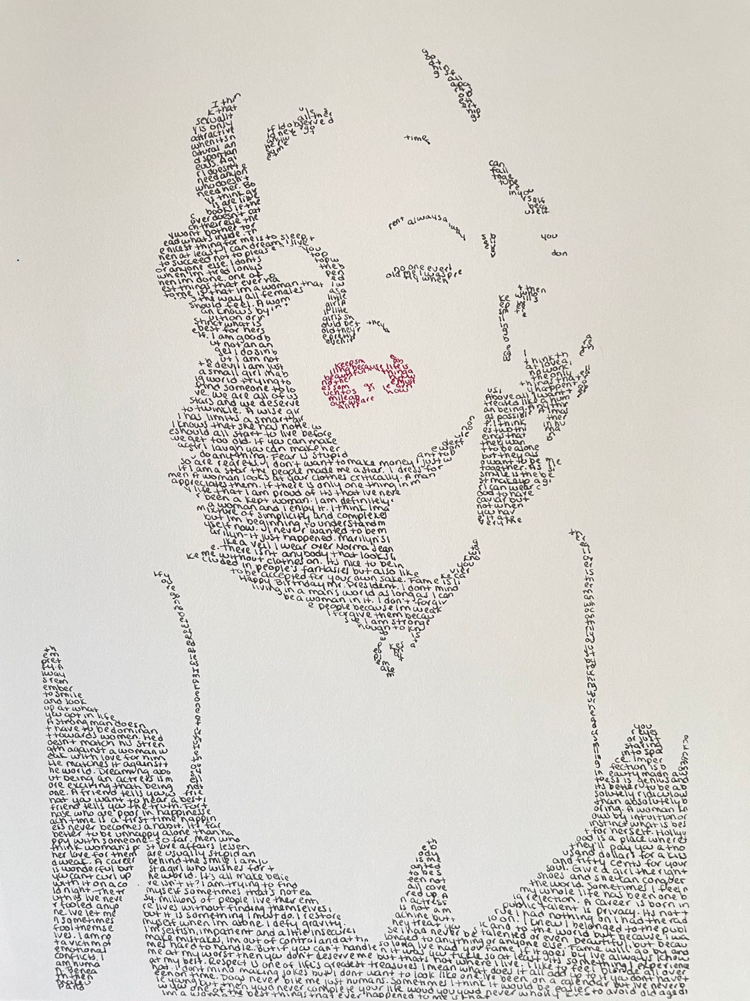 Marilyn Monroe Word Art - Etsy