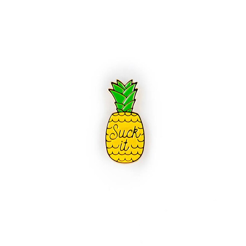 Psych-os Suck It Enamel Pin - Etsy