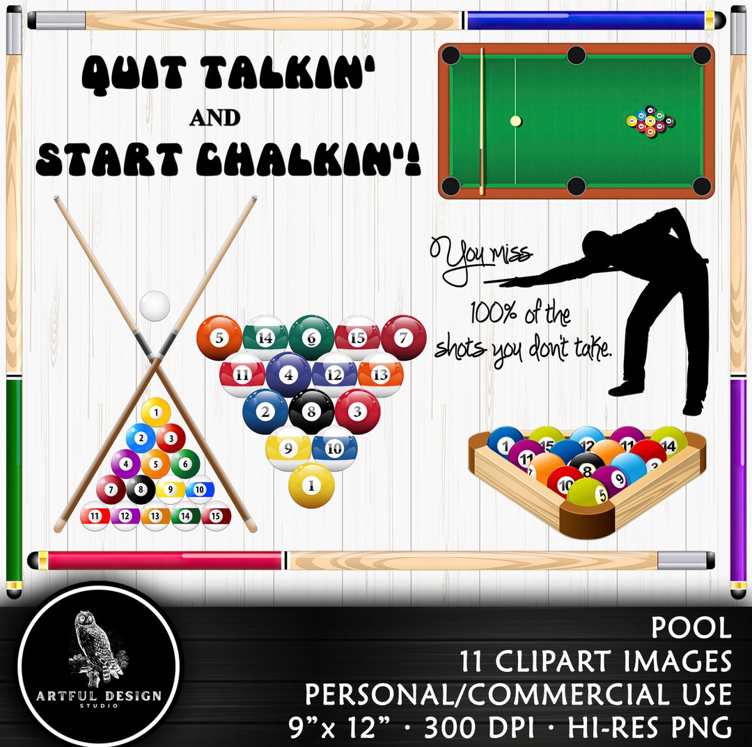 Pool PNG, Billiards PNG, Pool Clipart, Billiards Clipart, Pool Stick ...