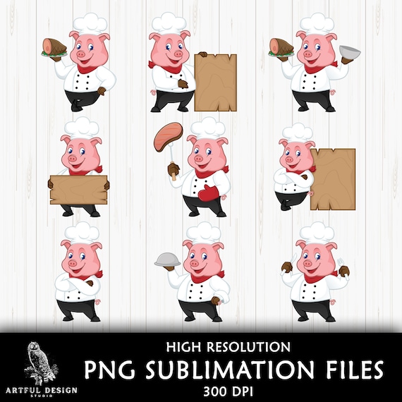Pigs Chef Clipart