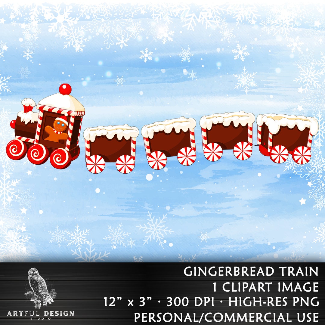 Christmas Gingerbread Train PNG, Gingerbread Train Clipart, Gingerbread ...