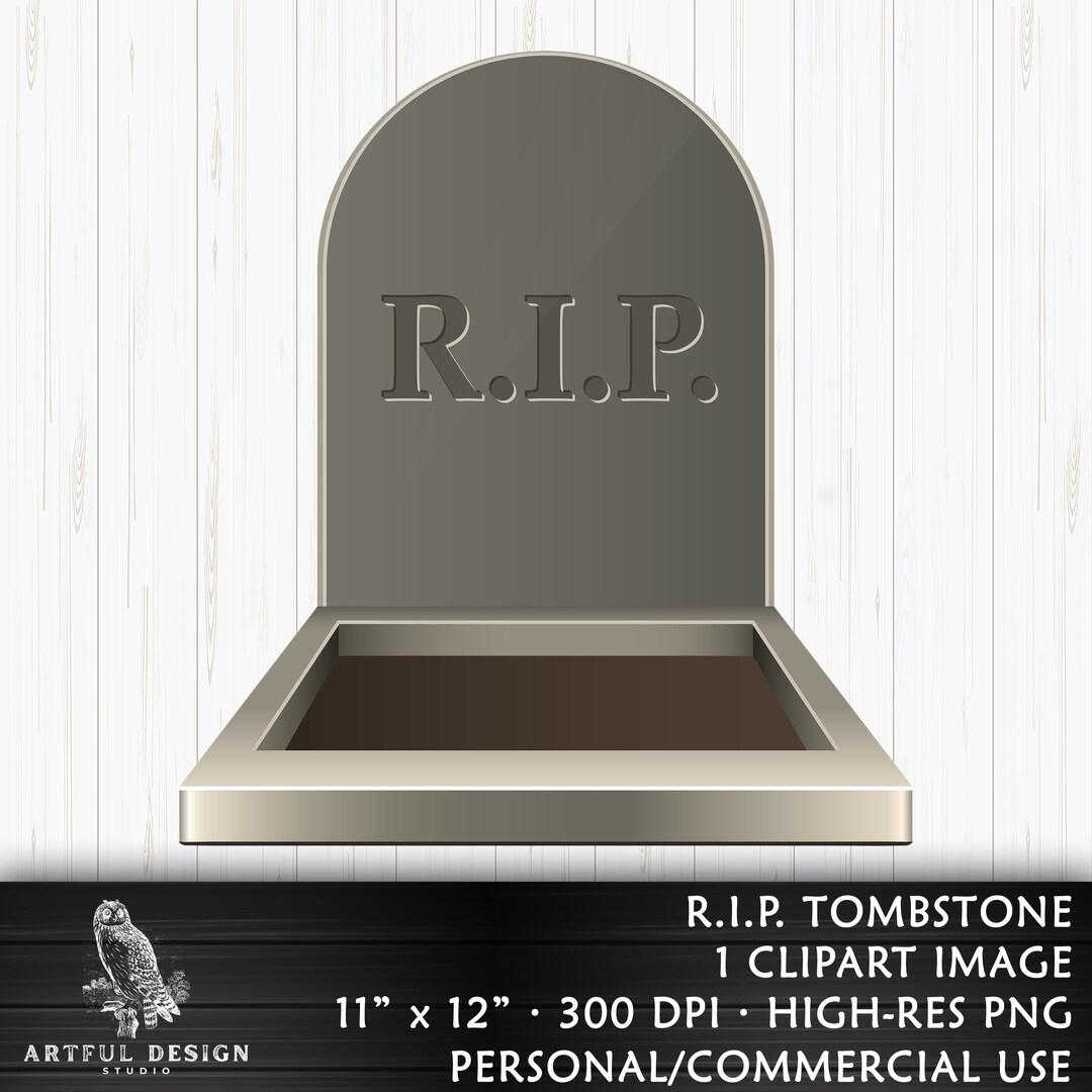 Halloween Tombstone PNG, Rest in Peace Tombstone Clipart, RIP PNG ...