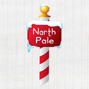 Christmas North Pole Sign PNG, North Pole Sign Clipart, North Pole PNG ...