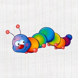 Cute Caterpillar PNG, Caterpillar Clipart, Worm Clipart, Worm PNG ...