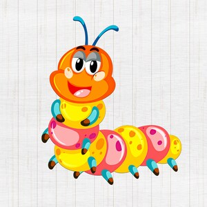 Cute Caterpillar PNG, Caterpillar Clipart, Worm Clipart, Worm PNG ...