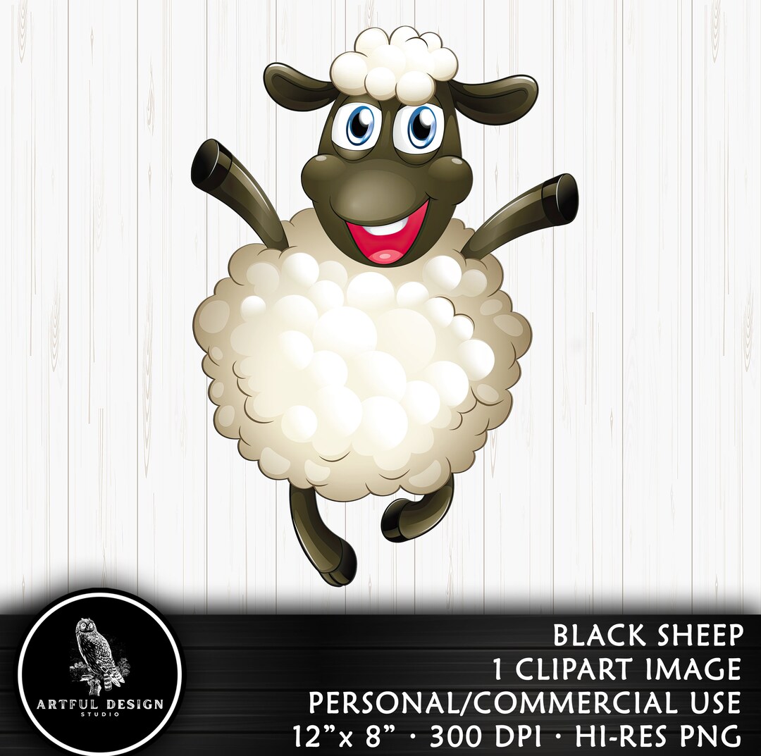Funny Black Sheep PNG, Funny Sheep Clipart, Cartoon Sheep Clip Art ...