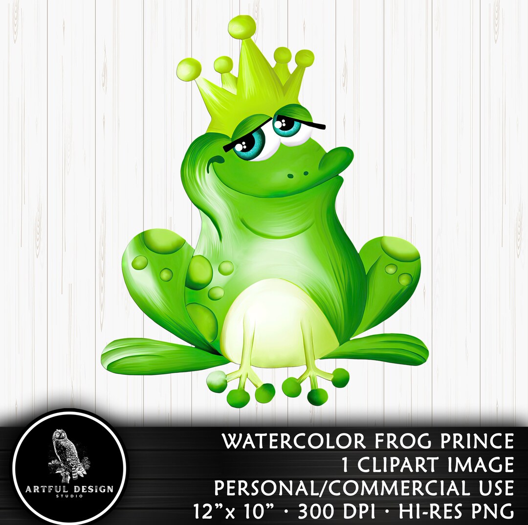 Watercolor Frog PNG, Watercolor Frog Clipart, Frog Prince PNG, Frog ...
