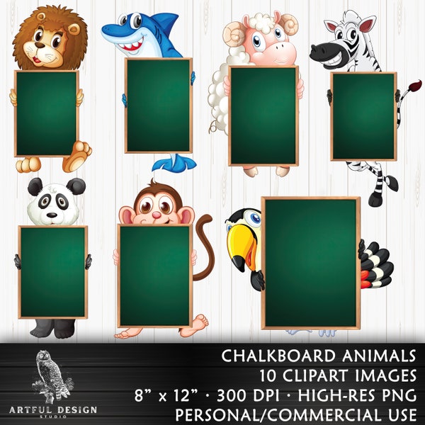 Animal Chalkboard - Etsy