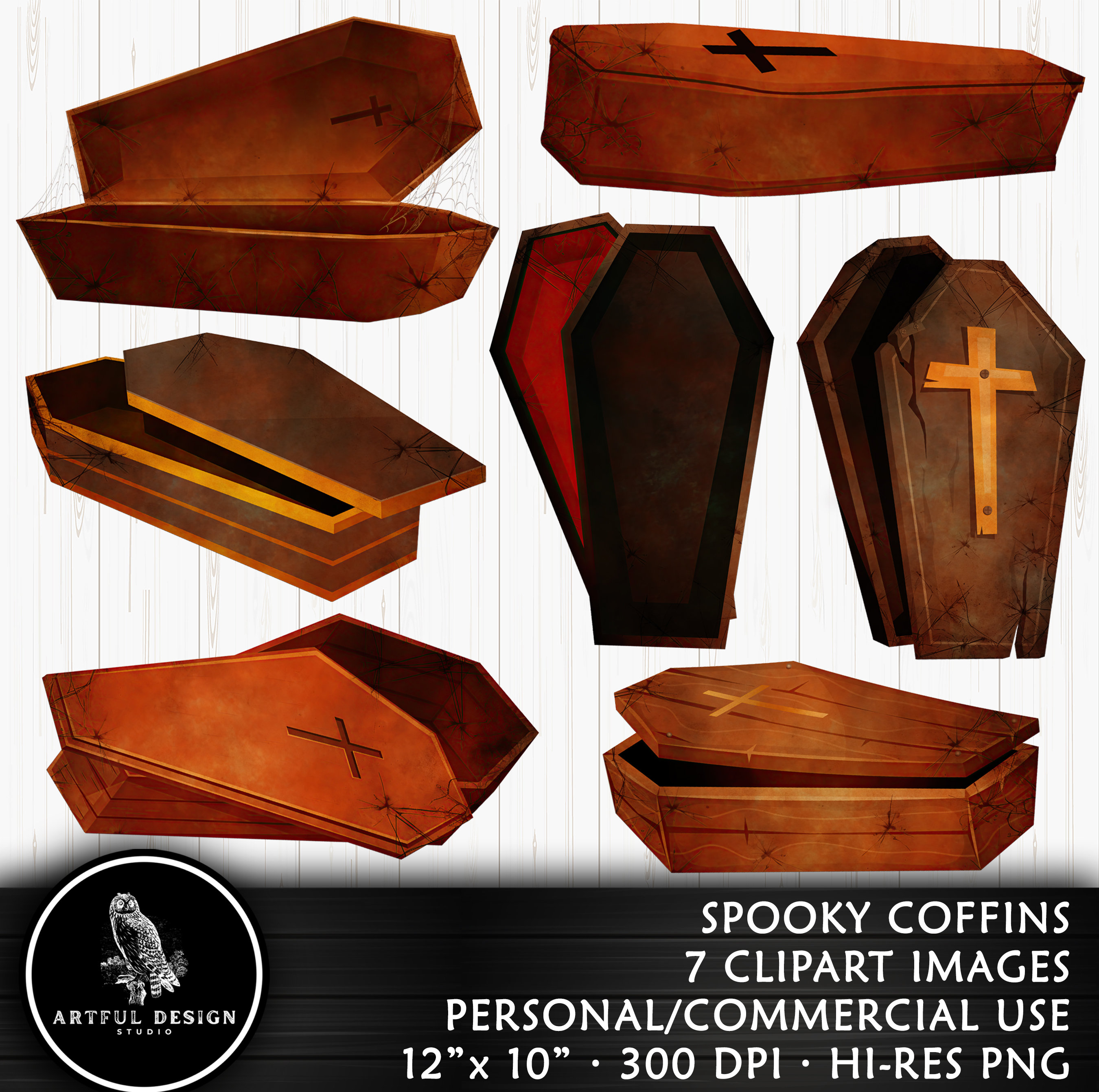 Coffins Clipart