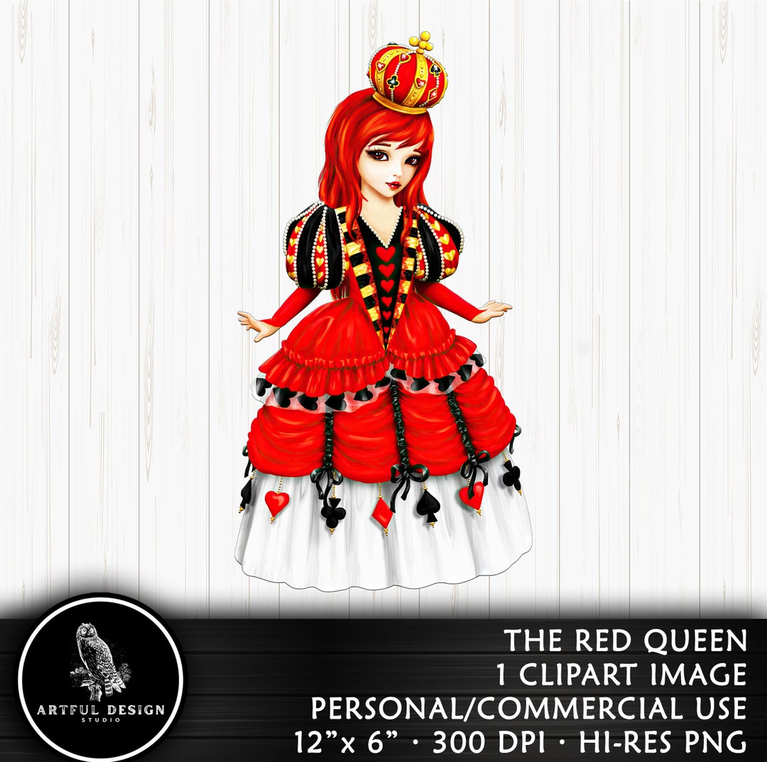 Alice in Wonderland Red Queen PNG, Red Queen Clipart, Red Queen ...