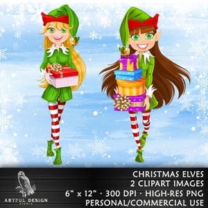 Christmas Elf PNG, Elf Clipart, Santa Helper, Elf Clip Art, Elf Girl ...