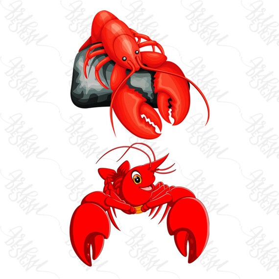 Lobster PNG Lobster Clipart Seafood Clipart Lobster Clip | Etsy