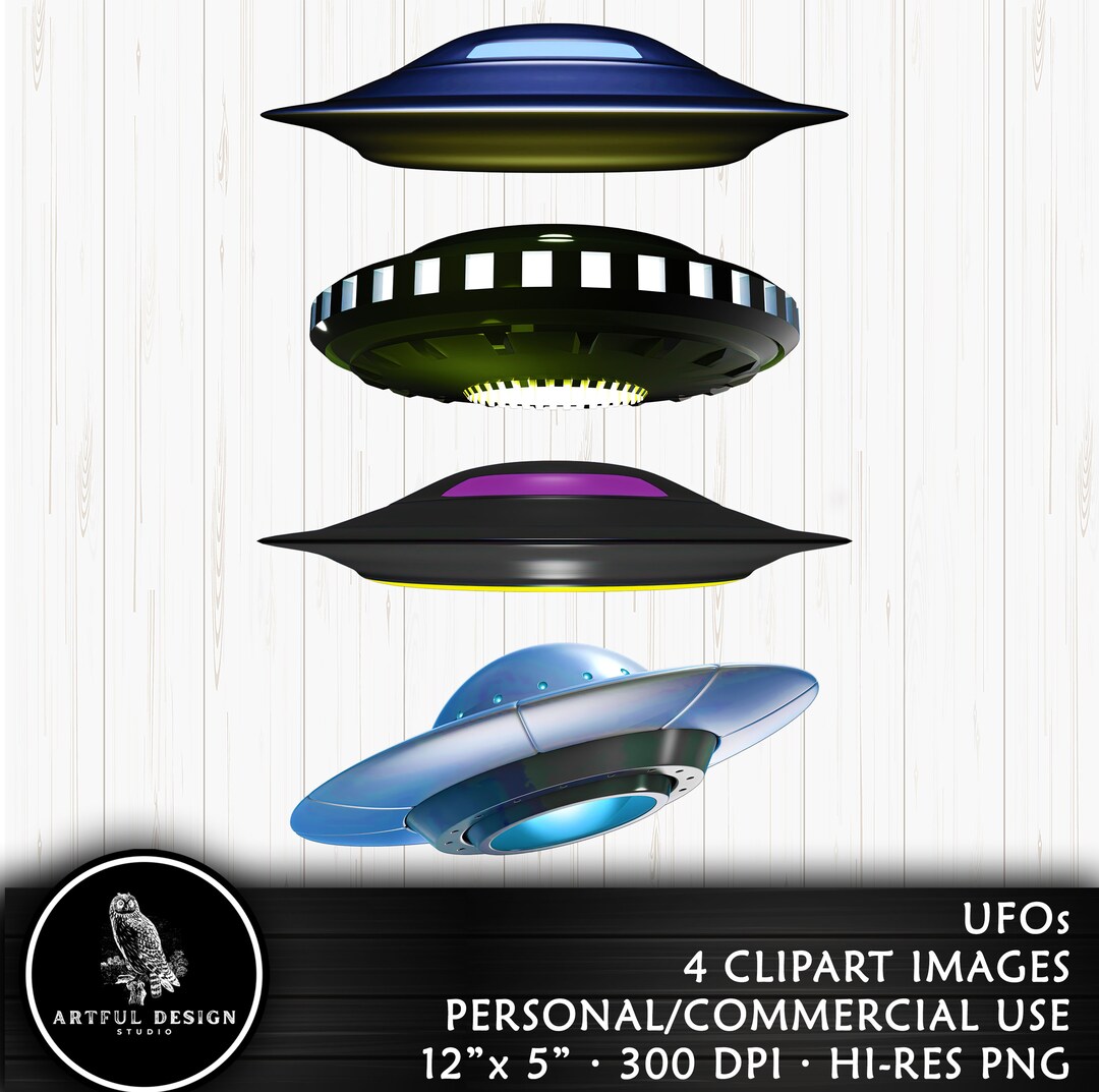 UFO PNG UFO Clipart Alien Clipart Ufo Clip Art Ufo Art - Etsy
