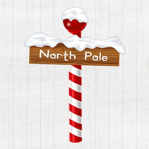 Christmas North Pole Sign PNG, North Pole Sign Clipart, North Pole PNG ...