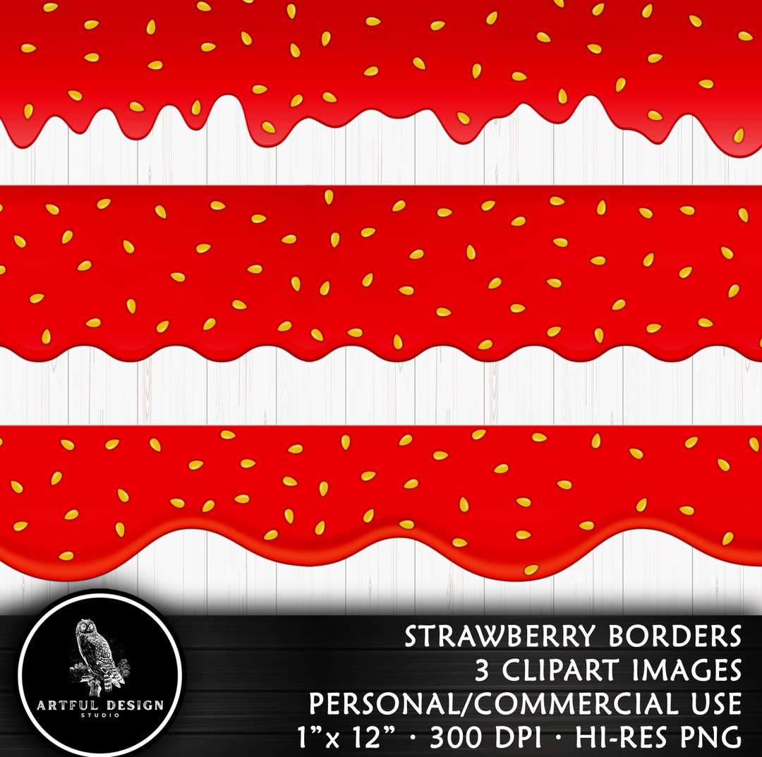 Strawberry Border PNG, Strawberry Border Clipart, Strawberry Clipart ...