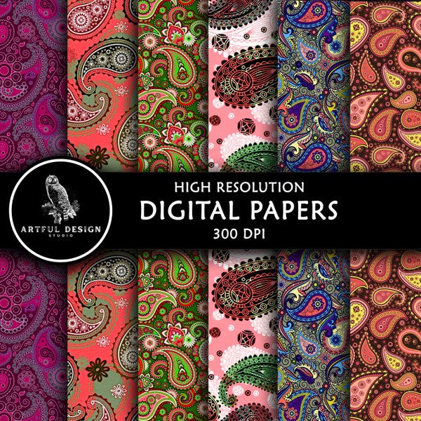 Paisley Paper - Etsy