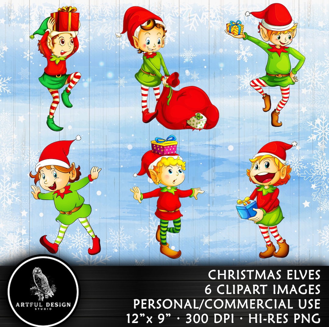 Christmas Elf PNG Christmas Elf Clipart Christmas Elf - Etsy