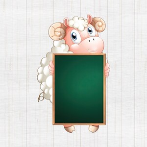 Animal Chalkboard PNG, Back to School Animal Clipart, Back to School ...