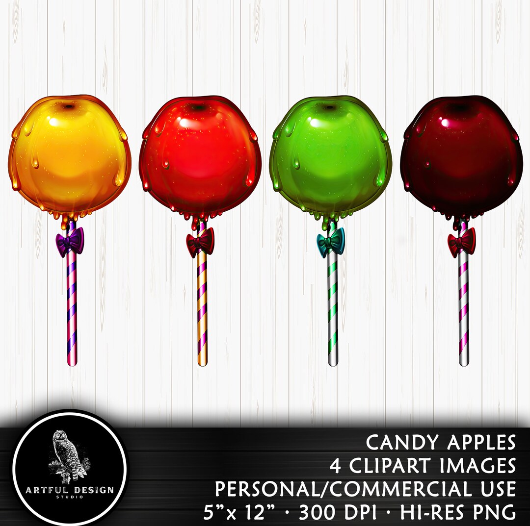 Candy Apple PNG, Candy Apple Clipart, Candy Coated Apple, Candy Covered ...