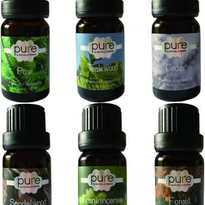 Fragrance Oil 6pc Sets: Floral, Earth, or Men's Oils. Pure, Natural ...