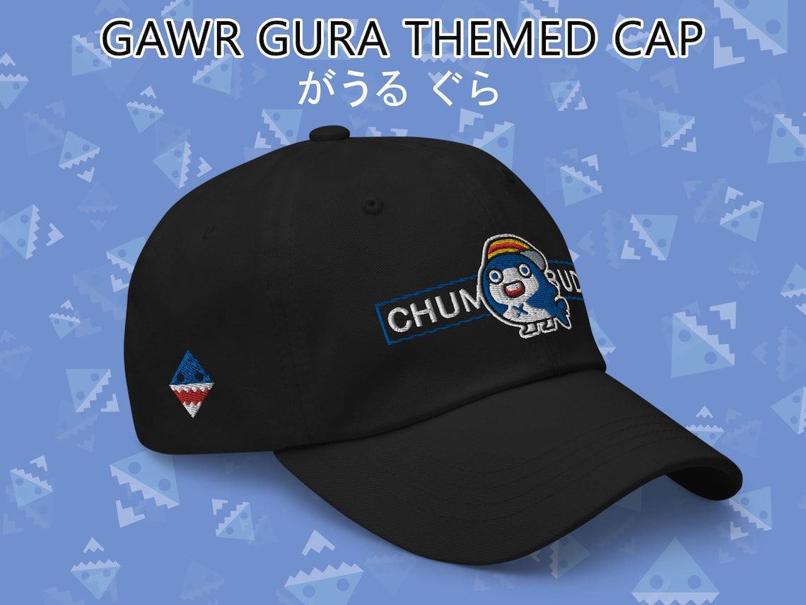 Hololive Gawr Gura Chumbuds Cap | Etsy