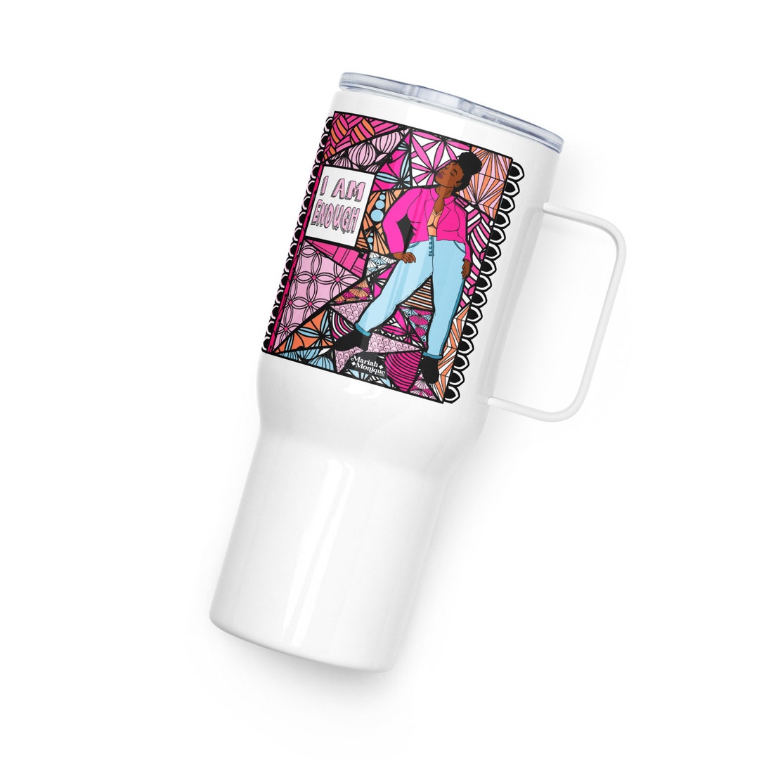 You Are Enough 25oz Travel Mug, Personalized Name, Gift for Her, Coffee ...