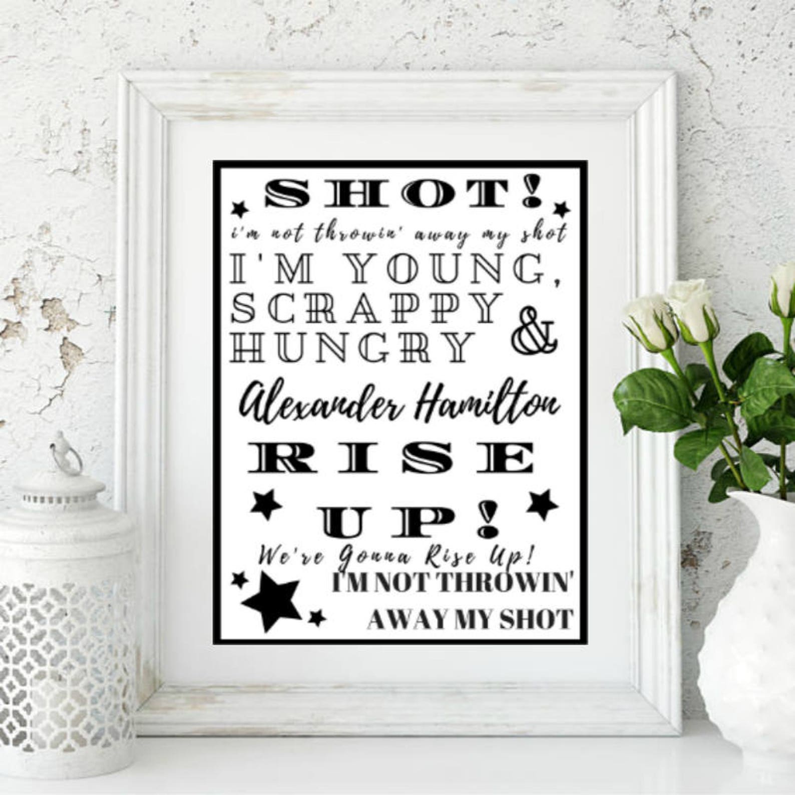 My Shot Hamilton Lyric Art Digital Download Printable - Etsy
