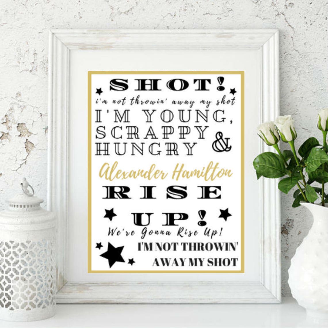 My Shot Hamilton Lyric Art Digital Download Printable - Etsy