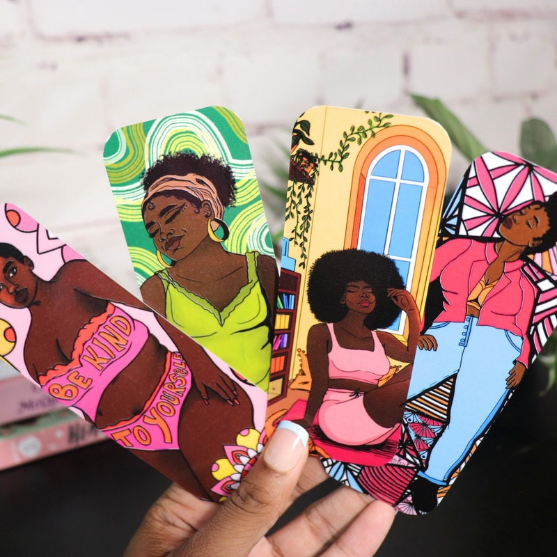 Black Girl Bookmarks - Etsy