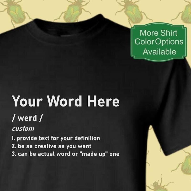 Definition Shirt - Etsy