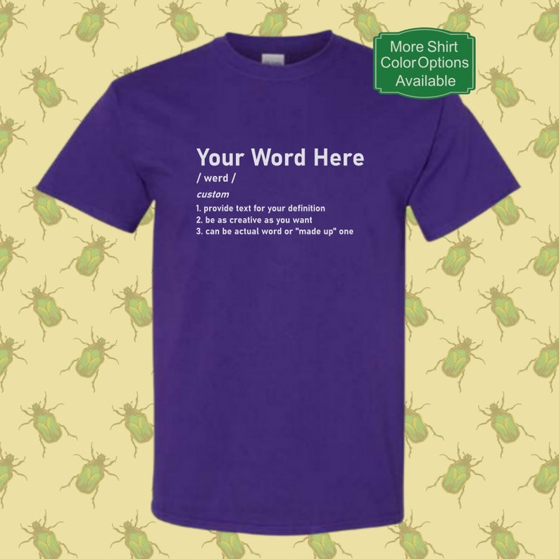 Custom Definition T-shirt, Definition Shirt, Statement Tee ...
