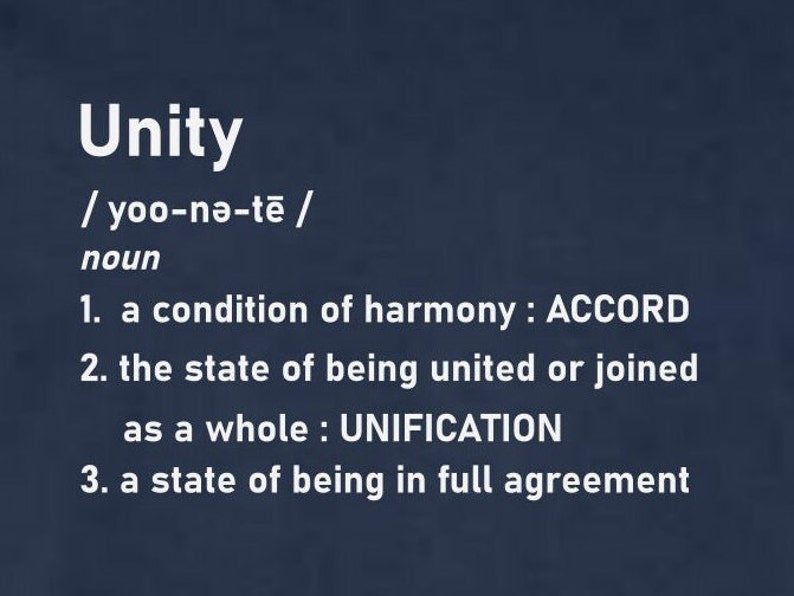 Definition of Unity Shirt, Dictionary Definition Tshirt, Inspirational ...