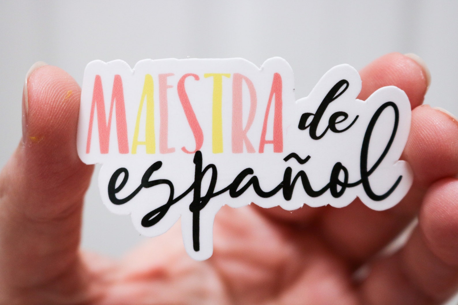 Spanish Teacher Sticker Maestra De Espanol Sticker Teacher | Etsy