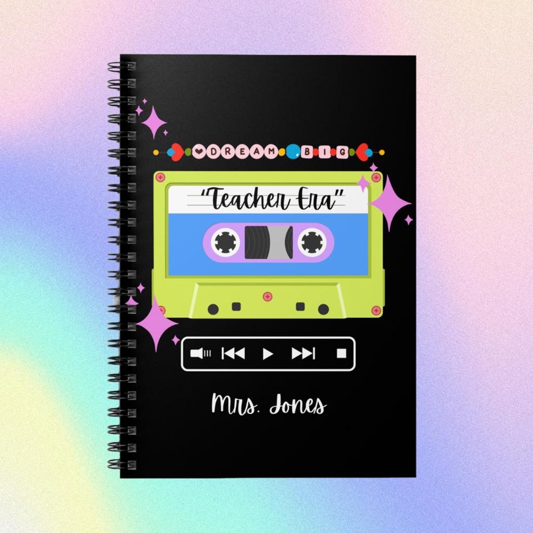 Teacher Spiral Notebook Rule Lined Everyday Notebooks Office Supplies ...