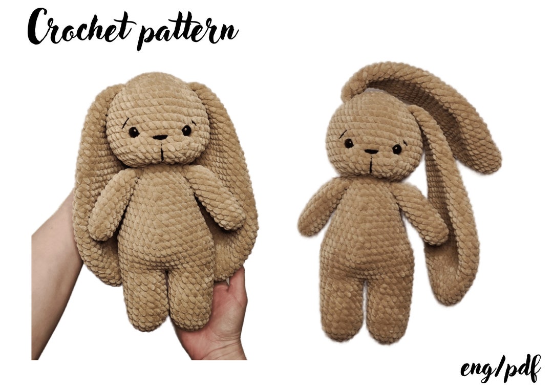 Crochet Bunny Pattern, Amigurumi Bunny Pattern, Stuffed Bunny Pattern ...