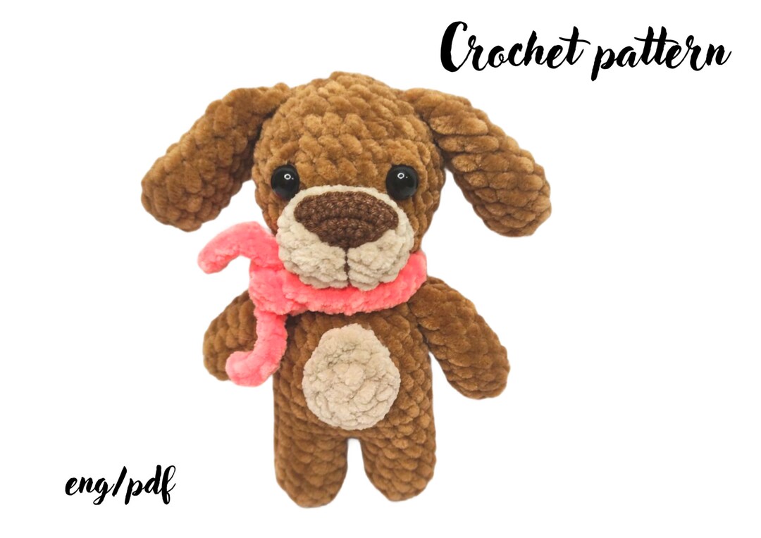 Crochet Pattern Small Puppy Amigurumi Stuffed Puppy Pattern - Etsy
