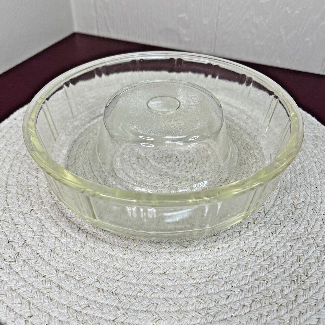 Vintage Queen Anne Glasbake Angel Food Jello Mold Bundt Cake Baking ...