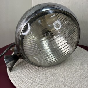 Vintage Original Tilt Ray Headlamp Convex Lens Headlight With Arm ...